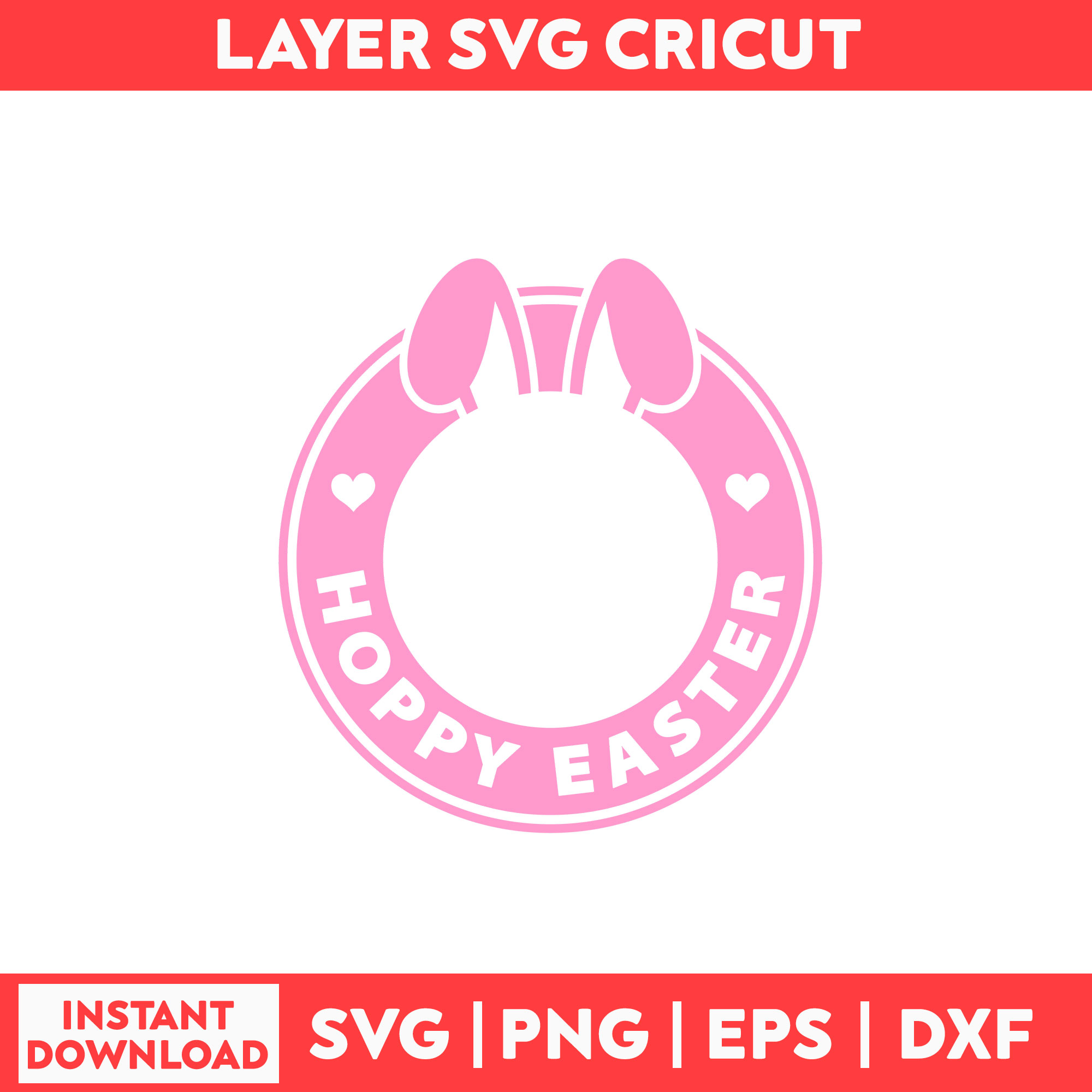 hoppy easter svg - Inspire Uplift