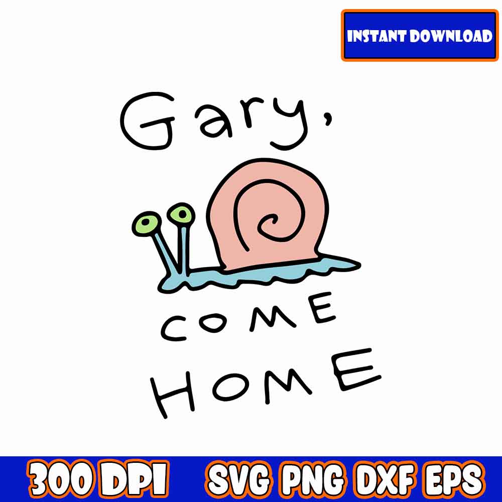 Gary Come Home Svg, spongebob clipart, spongebob face svg, S | Inspire ...
