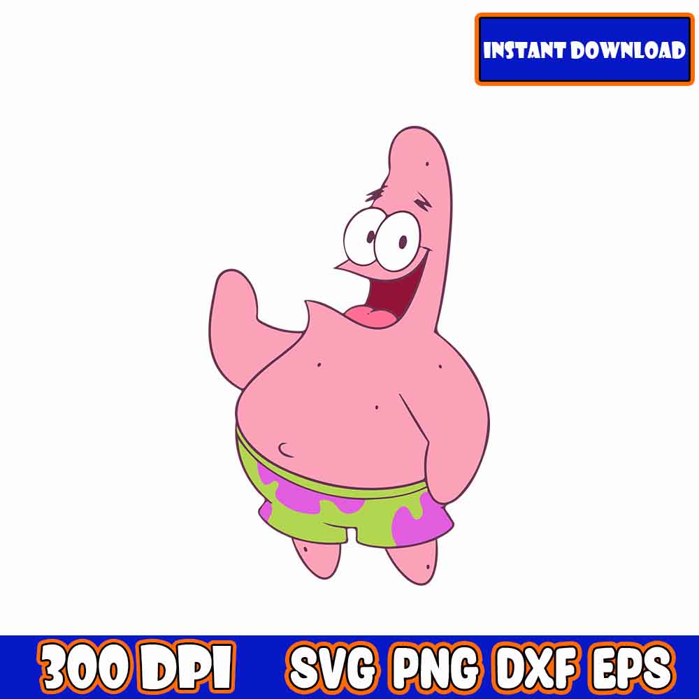 Patr SVG, SpongeBob Faces SVG Bundle | Sponge Bob SVG, Squar | Inspire ...