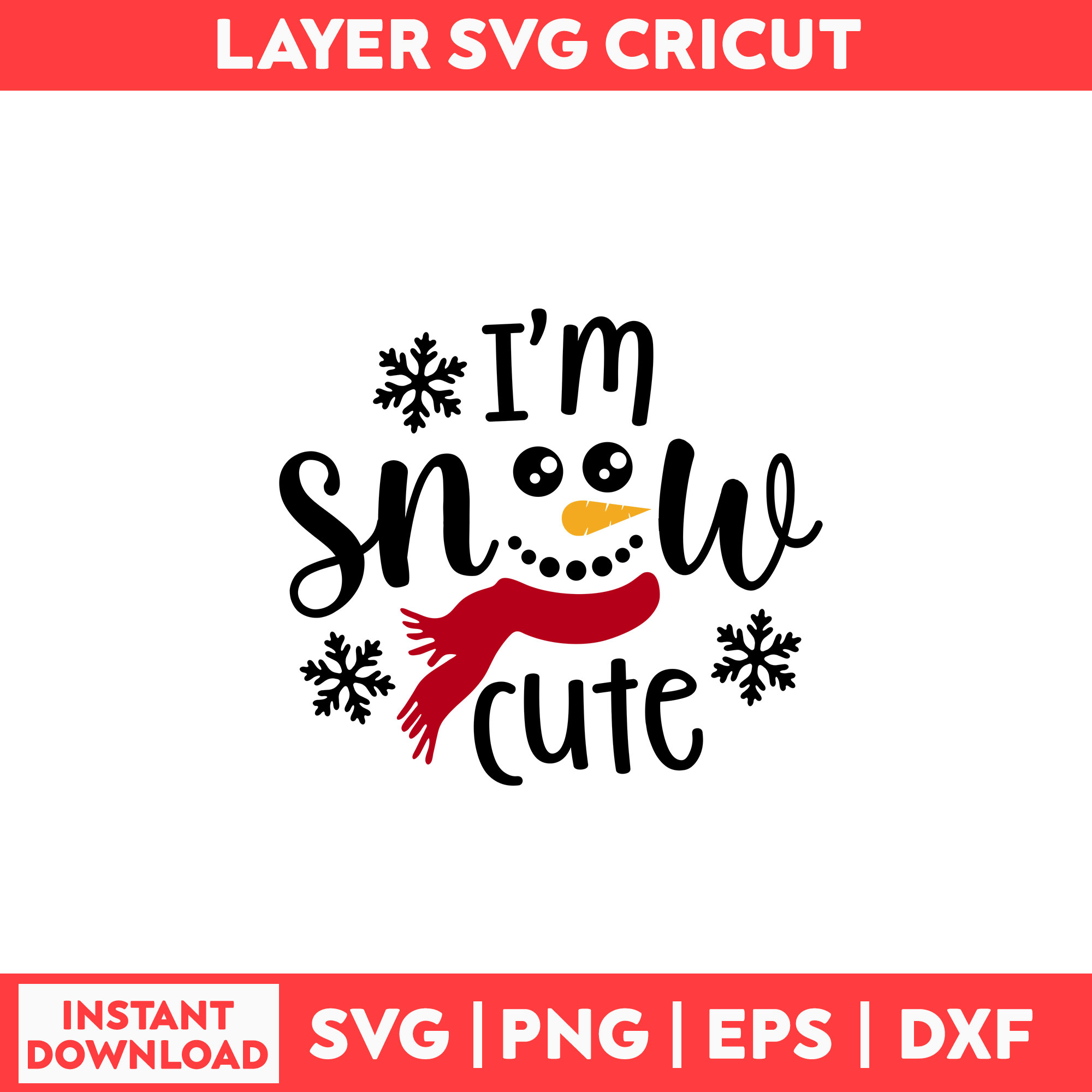 Im Snow Cute Svg, Snowman Face Svg, Snowman Svg, Snow Svg, C | Inspire ...