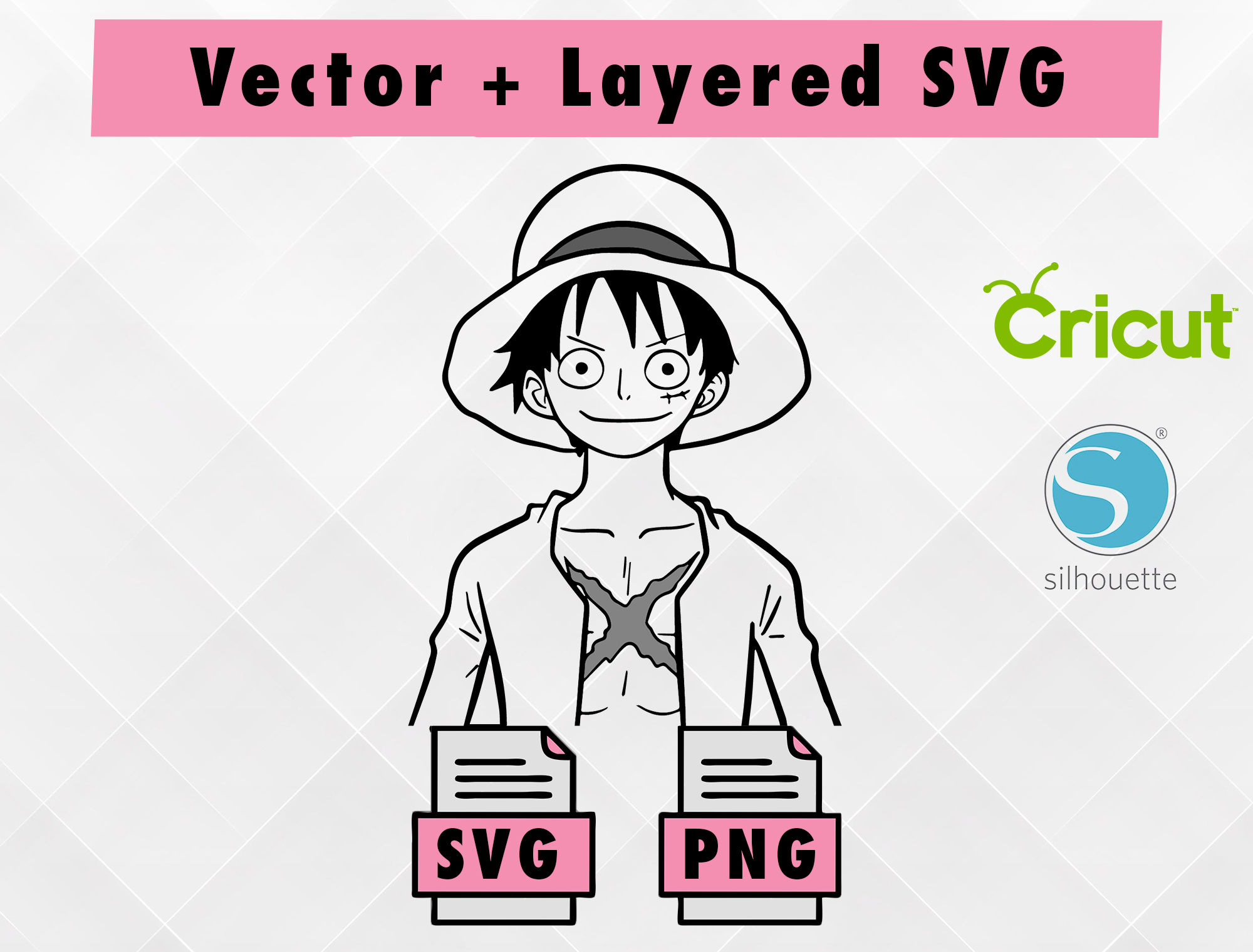 Luffy SVG, Luffy One Piece SVG, One Piece SVG, Anime Cartoon | Inspire ...