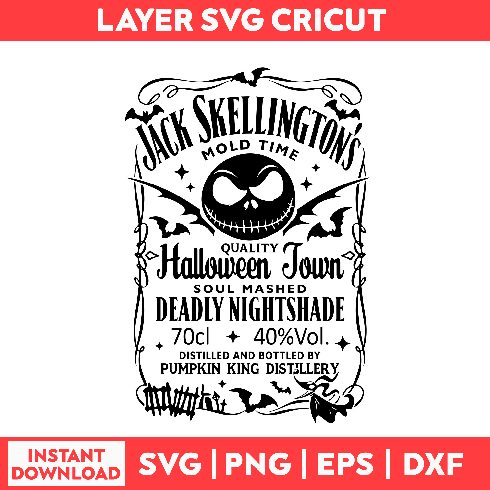 Jack Skellington Wiskey Svg, Wiskey Svg, Jack Skellington Sv - Inspire ...