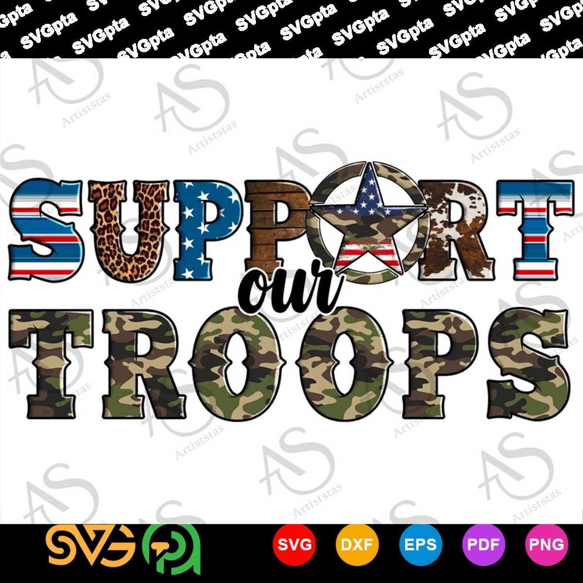 Armed Forces Day Support Our Troops PNG Sublimation Design, - Inspire ...