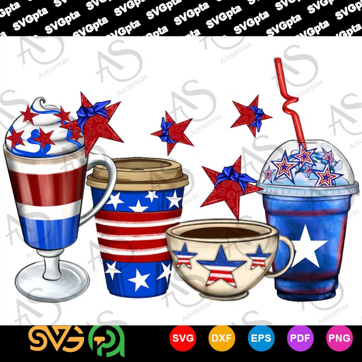 American Flag Coffee Cups Png Sublimation Design, Coffee Cup - Inspire ...