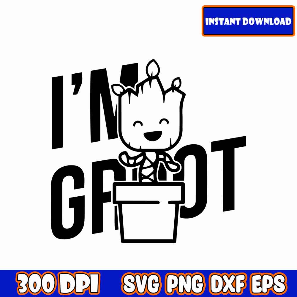 Groot svg bundle, baby groot svg for cricut, groot png, i am | Inspire ...