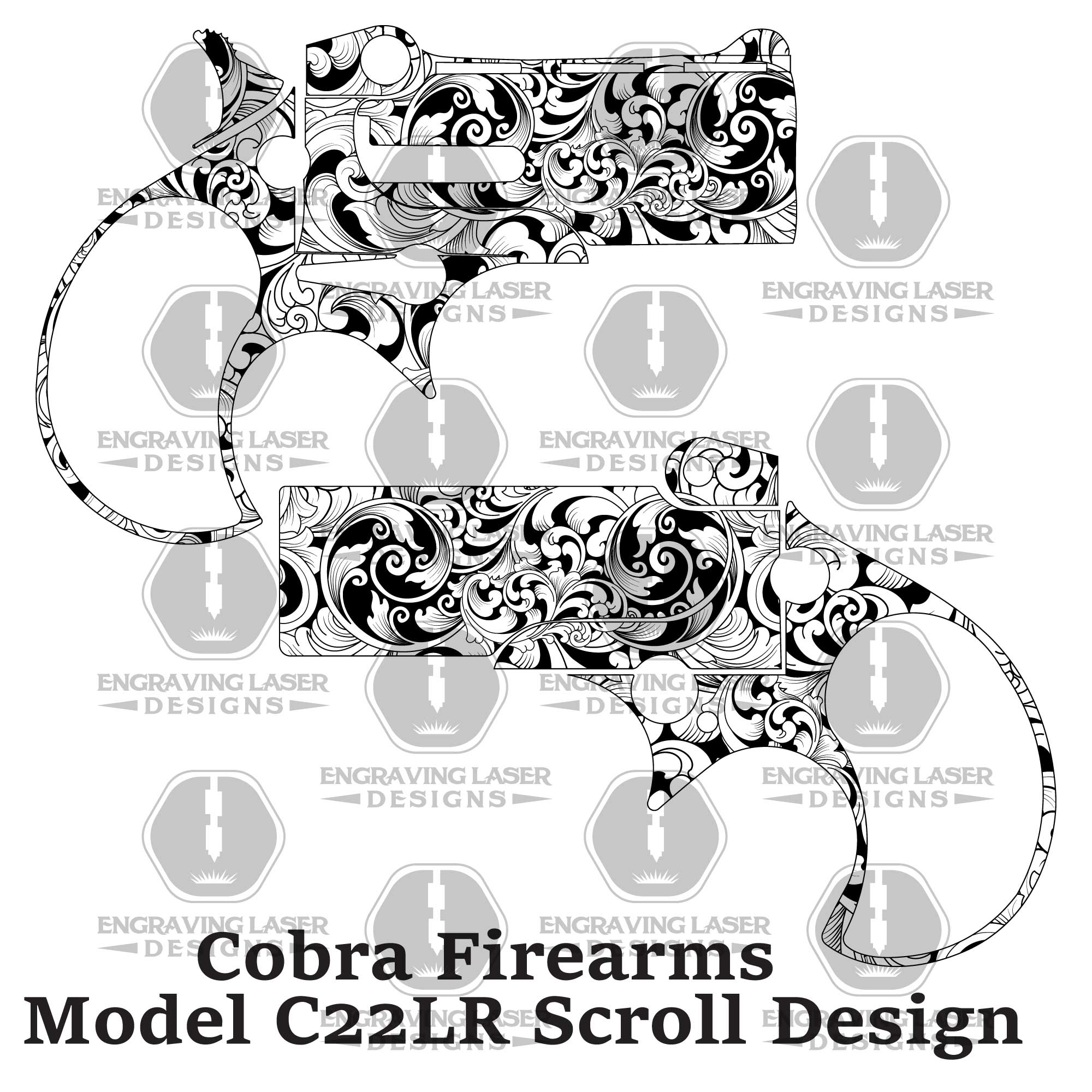 Cobra Firearms Model C22LR Scroll Design - Inspire Uplift