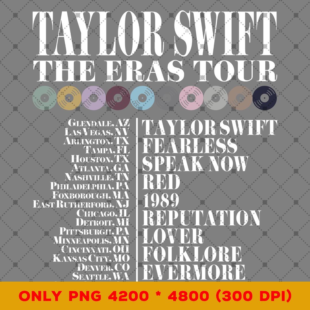 The Eras Tour, The Eras Tour PNG, Swifties Merch , Midnights | Inspire ...