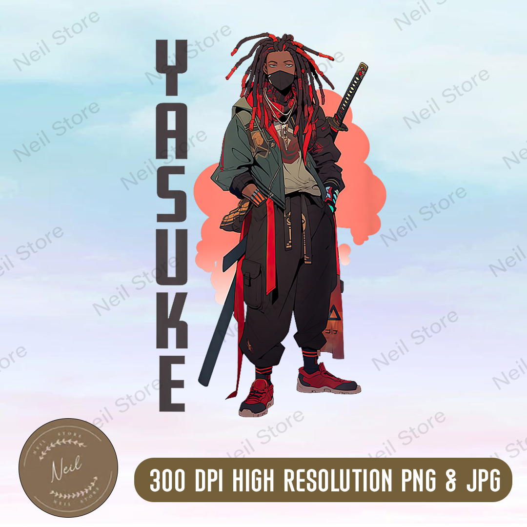Yasuke Urban Samurai Png, Japanese Samurai Warrior png, PNG - Inspire ...