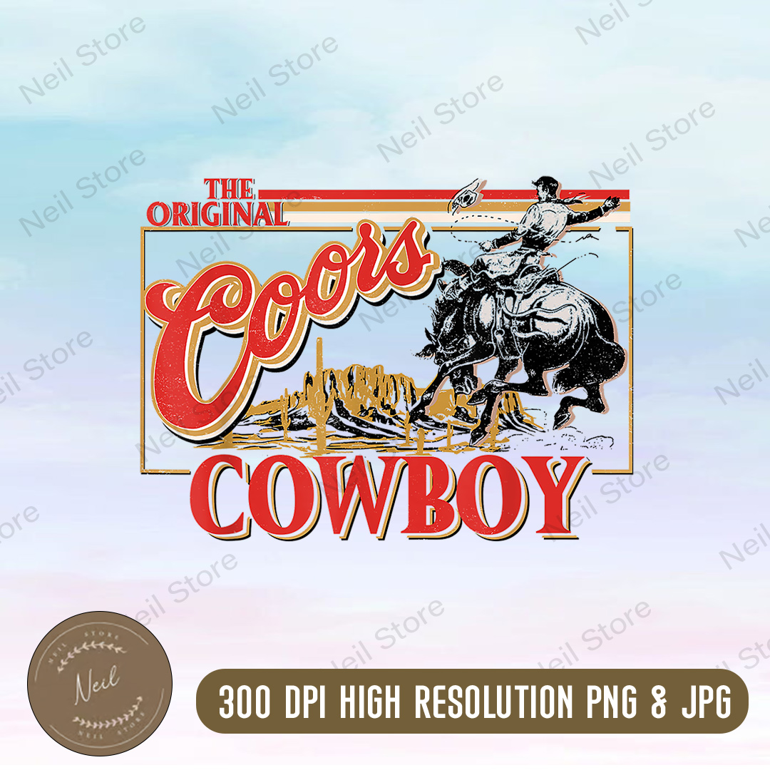 Coors Original Cowboy PNG, Western Png Rodeo Png, Original C - Inspire ...