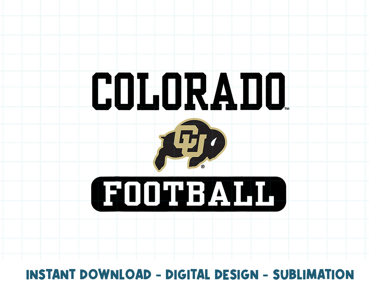Colorado Buffaloes Football Logo Officially Licensed - Inspire Uplift