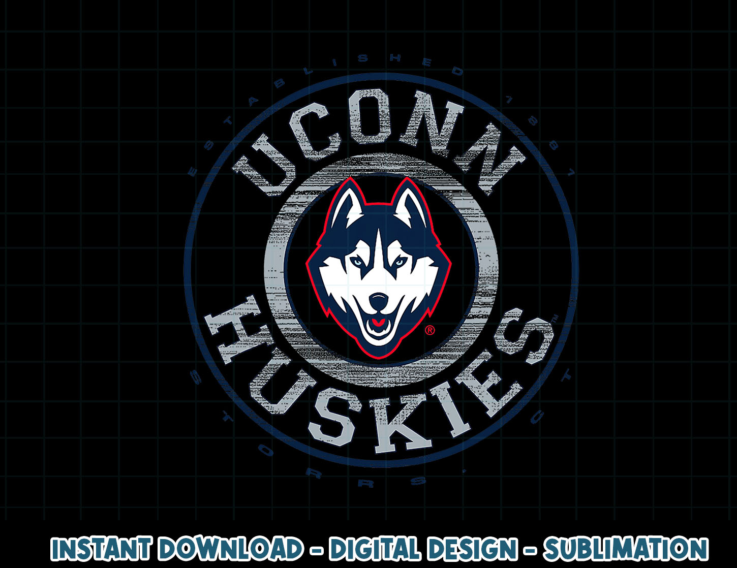 Connecticut Huskies Showtime White Officially Licensed | Inspire Uplift