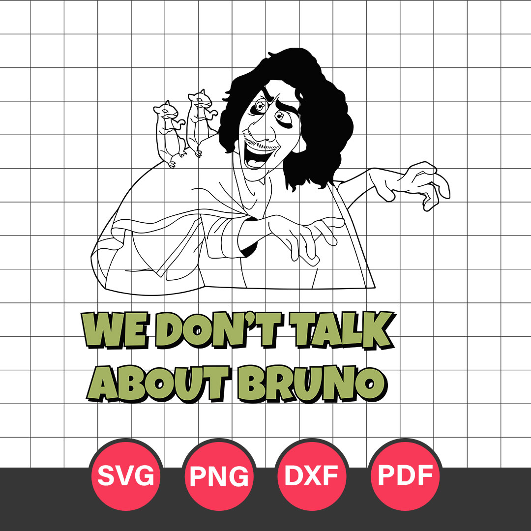 Bruno Madrigal Outline Svg, Bruno Encanto Svg, Encanto Svg, - Inspire ...