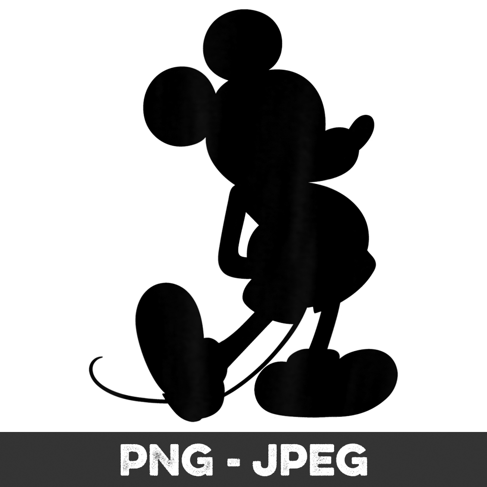 Disney Mickey Classic Silhouette Pose , PNG Design, PNG Inst - Inspire ...