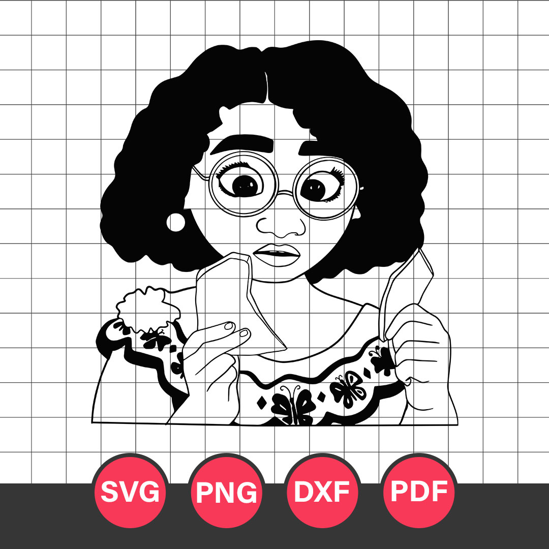 Encanto Mirabel Outline Svg, Mirabel Madrigal Svg, Encanto S - Inspire ...