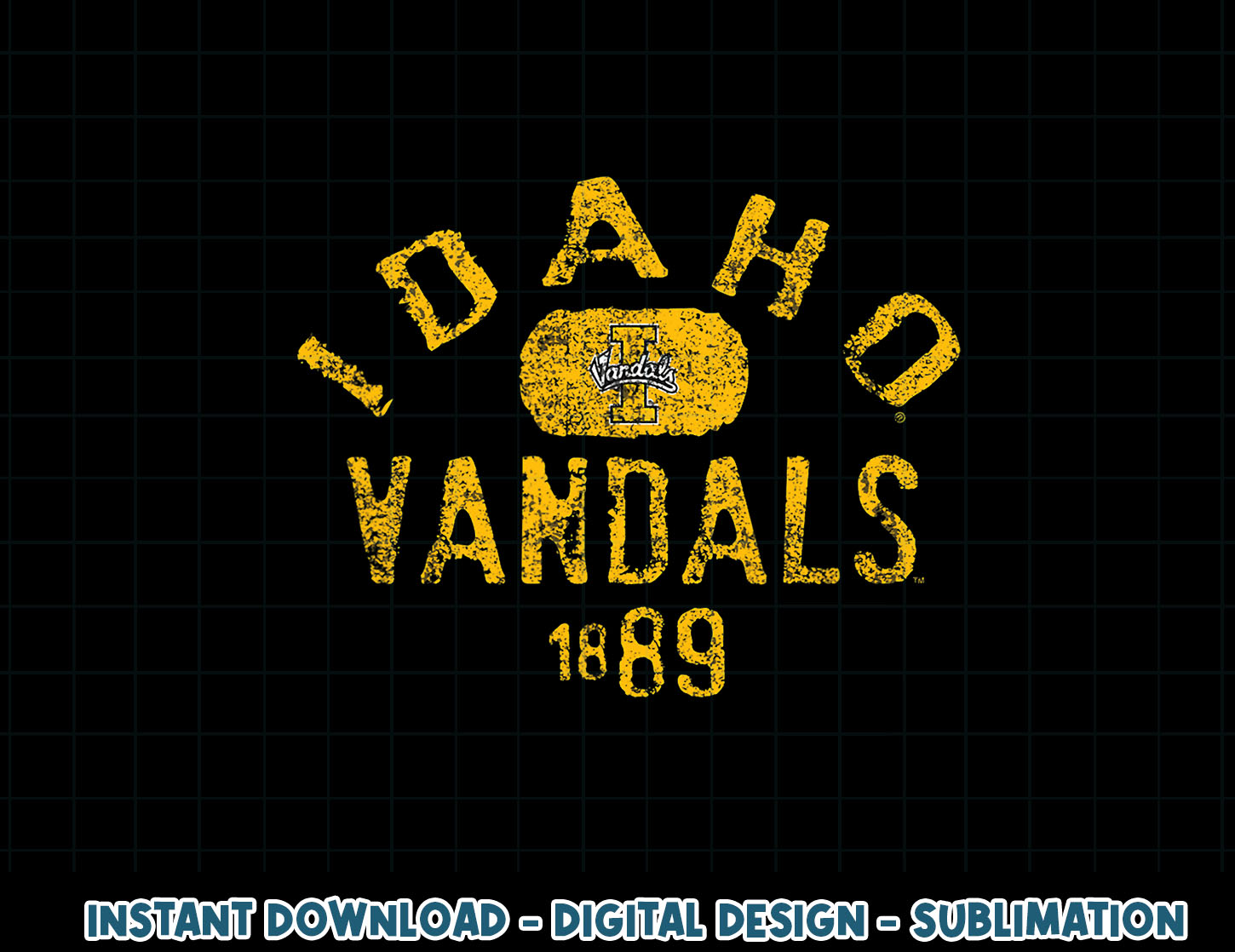 Idaho Vandals Vintage 1889 Logo Officially Licensed | Inspire Uplift