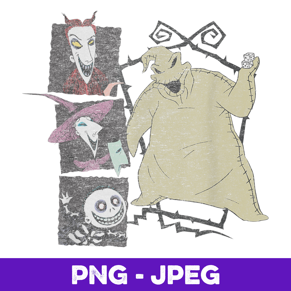 Disney Nightmare Before Christmas Oogie Booge Boys , PNG Des | Inspire ...