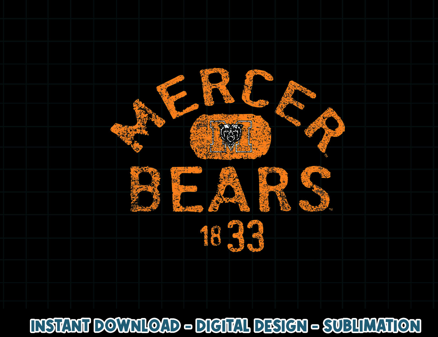 Mercer Bears Vintage 1883 Logo Officially Licensed - Inspire Uplift