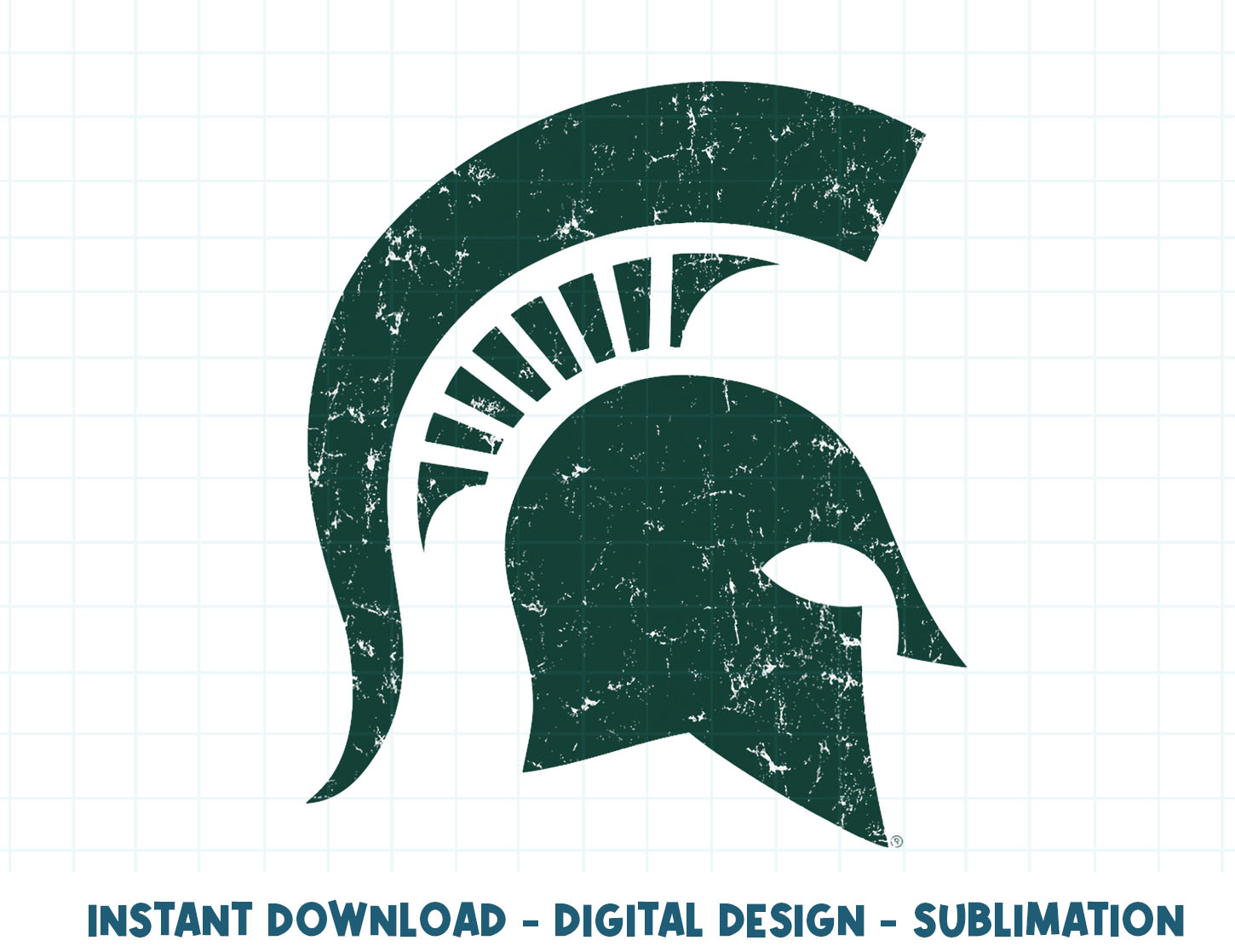 Michigan State Spartans Distressed Icon Logo | Inspire Uplift
