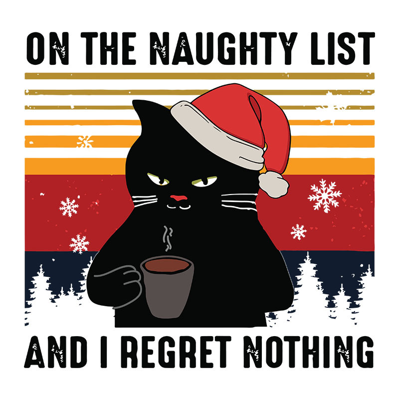 I Regret Nothing Cat Coffee Svg, silhouette svg fies | Inspire Uplift