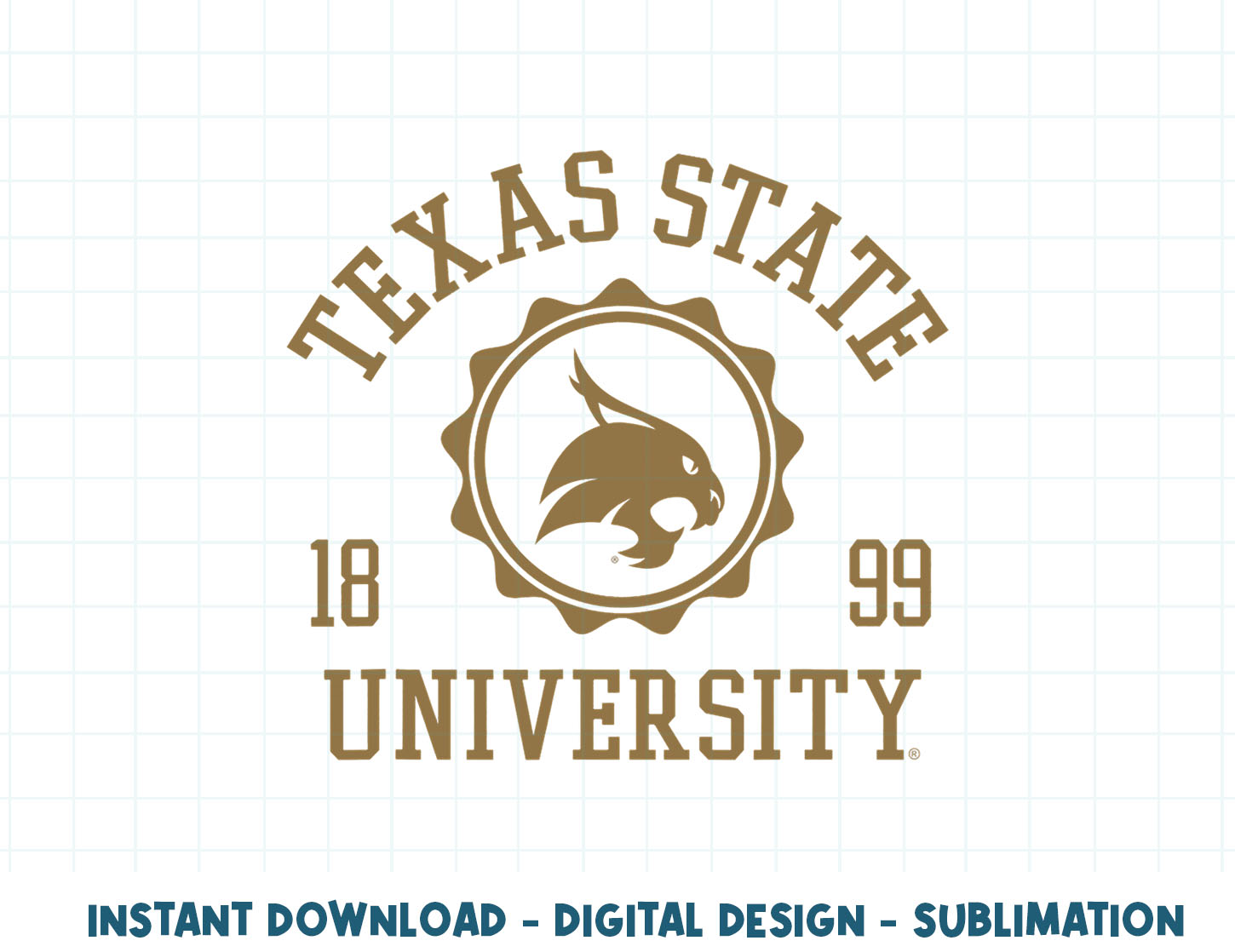 Texas State Bobcats Stamp Officially Licensed | Inspire Uplift