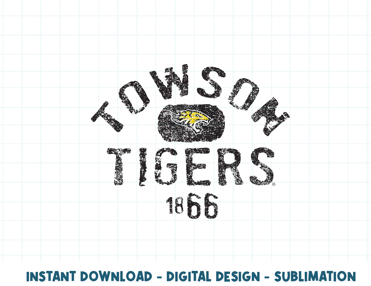 Towson Tigers 1866 Vintage Logo | Inspire Uplift