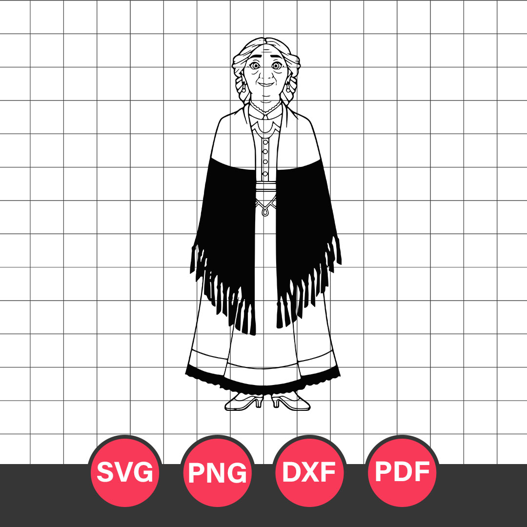 Encanto Alma Outline Svg, Alma Madrigal Svg, Encanto Svg, Di - Inspire ...