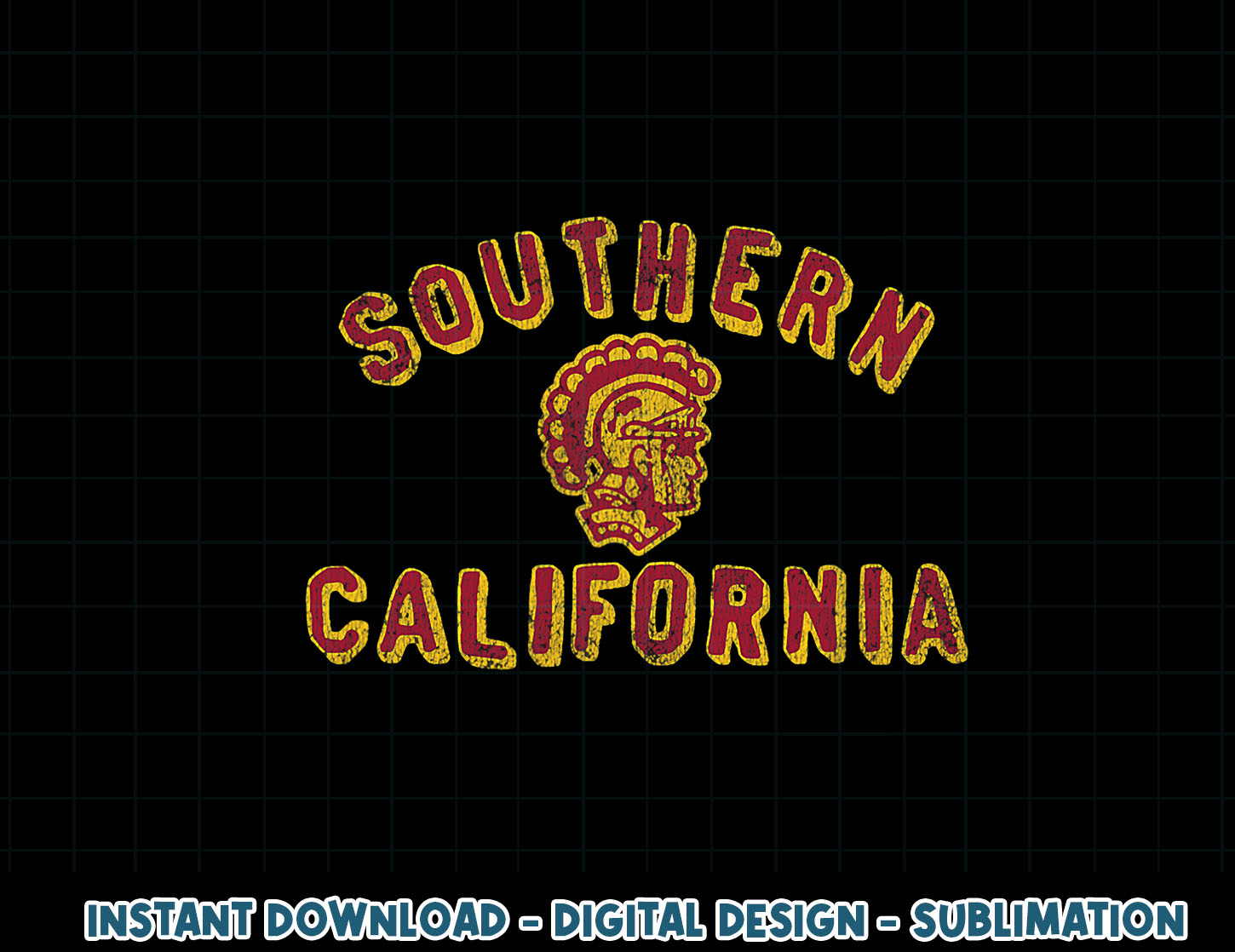 USC Trojans Vintage Truth Logo Black Officially Licensed | Inspire Uplift