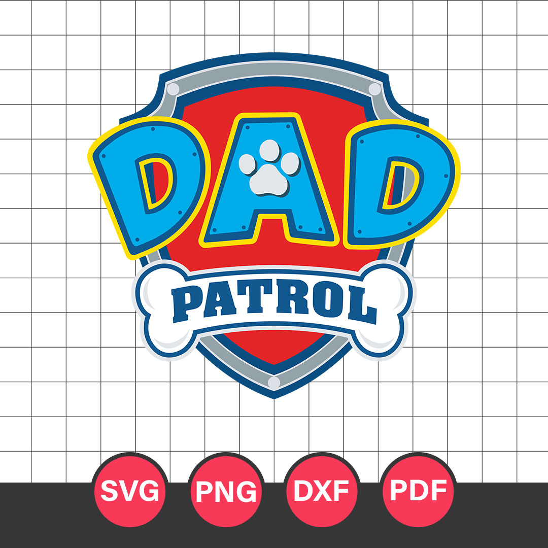 Dad Patrol Svg, Paw Patrol Family Svg, Paw Patrol Svg, Carto | Inspire ...