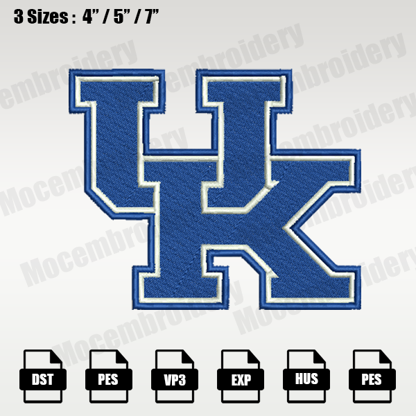 Kentucky Wildcats Football Team Embroidery File, NCAA Teams - Inspire ...