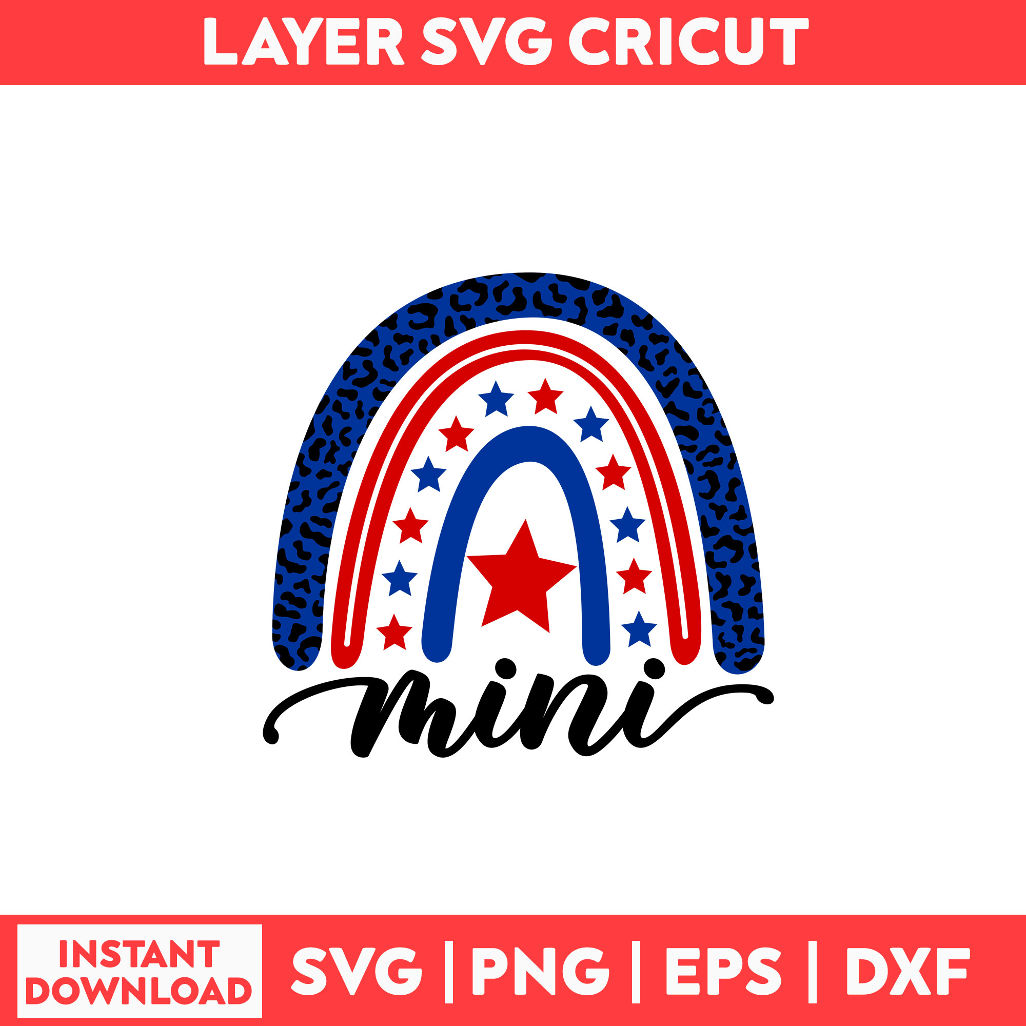 Patriotic Rainbow Mimi Svg, Rainbow Mimi Svg, Rainbow Svg, M - Inspire ...
