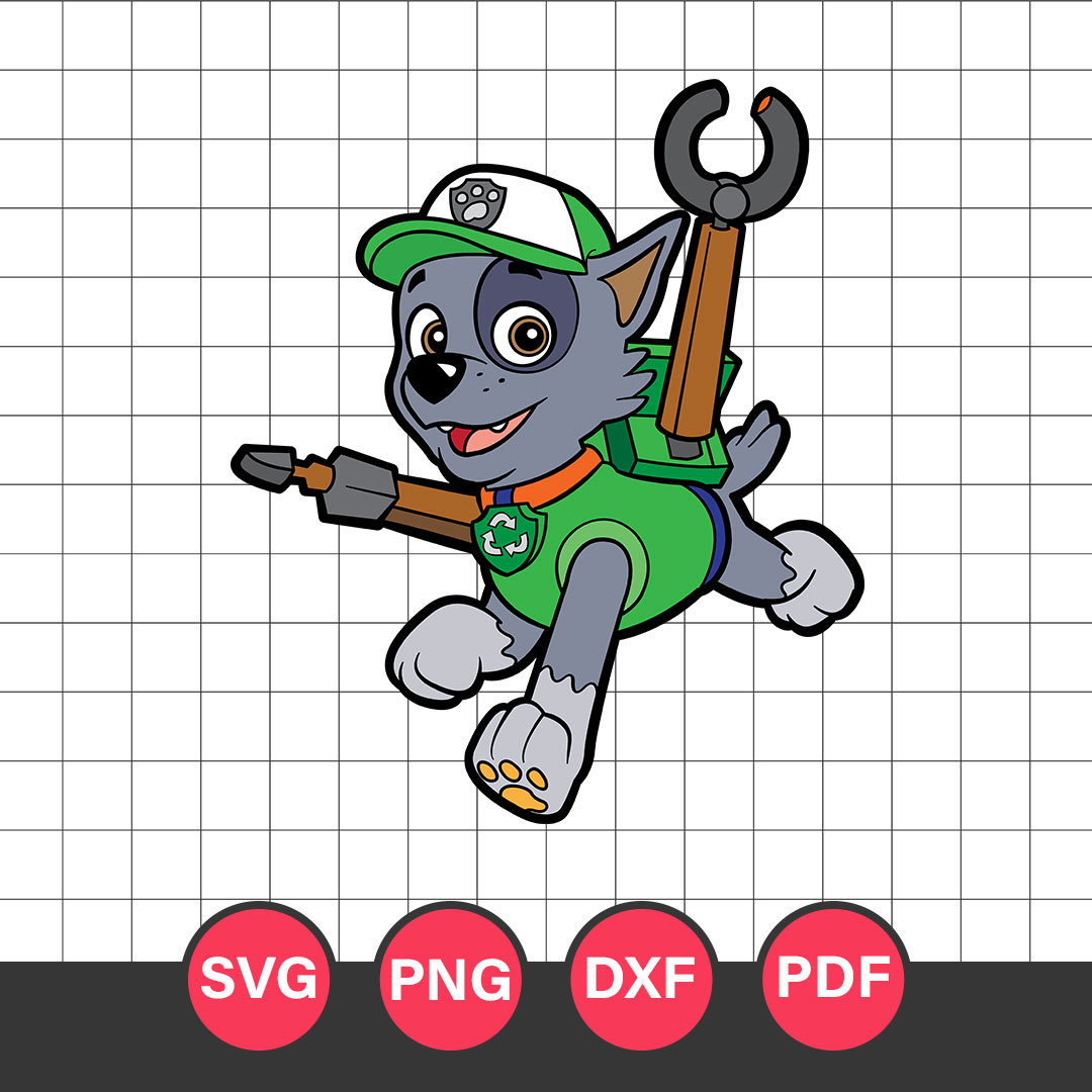 Rocky Dog Svg, Rocky Paw Patrol Svg, Paw Patrol Svg, Cartoon - Inspire ...