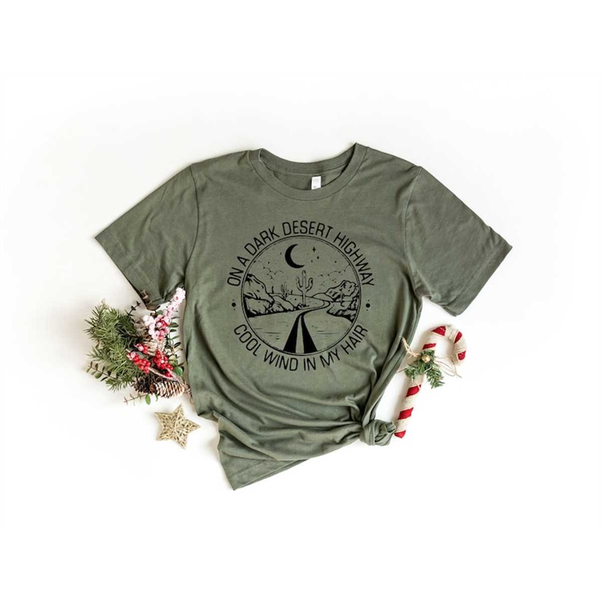 On a Dark Desert Highway Cool wind in my Hair Shirt, Summer | Inspire ...