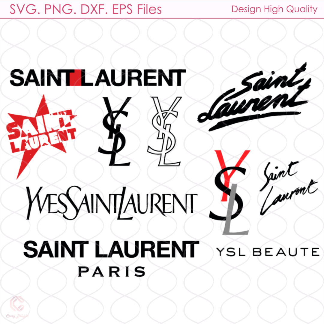 YSL Logo Bundle Svg, YSL Logo Svg, Logo Bundle Svg, Brand Lo | Inspire ...