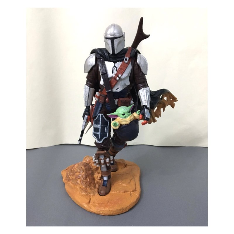 Mandalorian 3D printed hand painted custom figure, Mandalori | Inspire ...