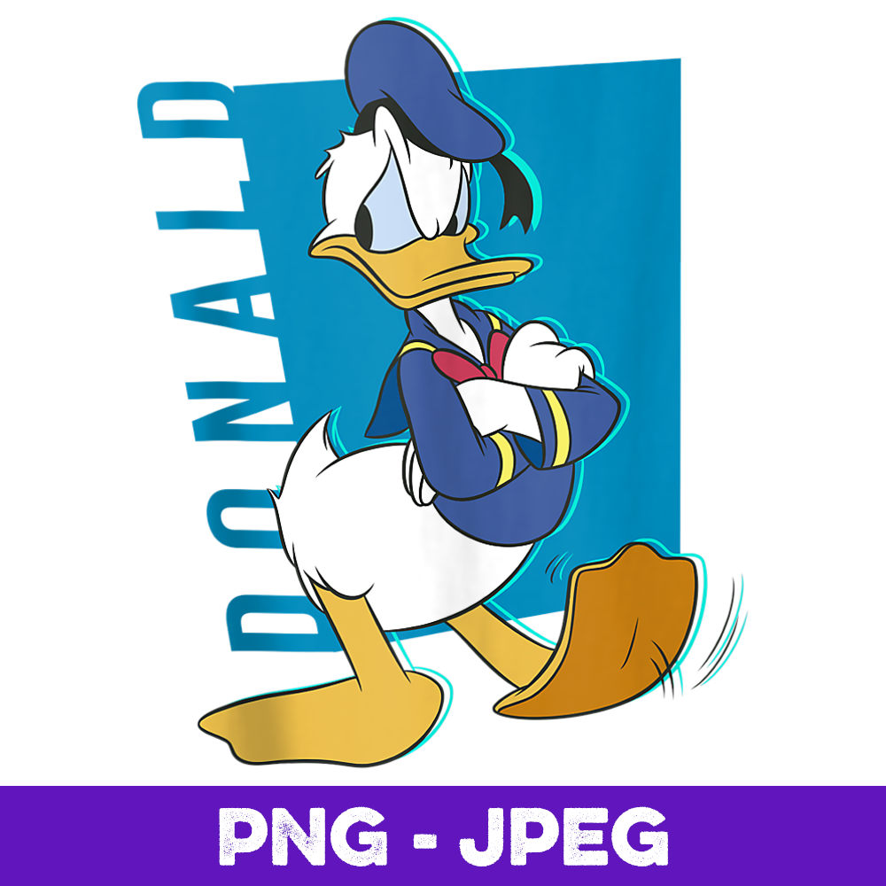 Disney Mickey And Friends Donald Duck Pop Art Portrait V2 , - Inspire ...