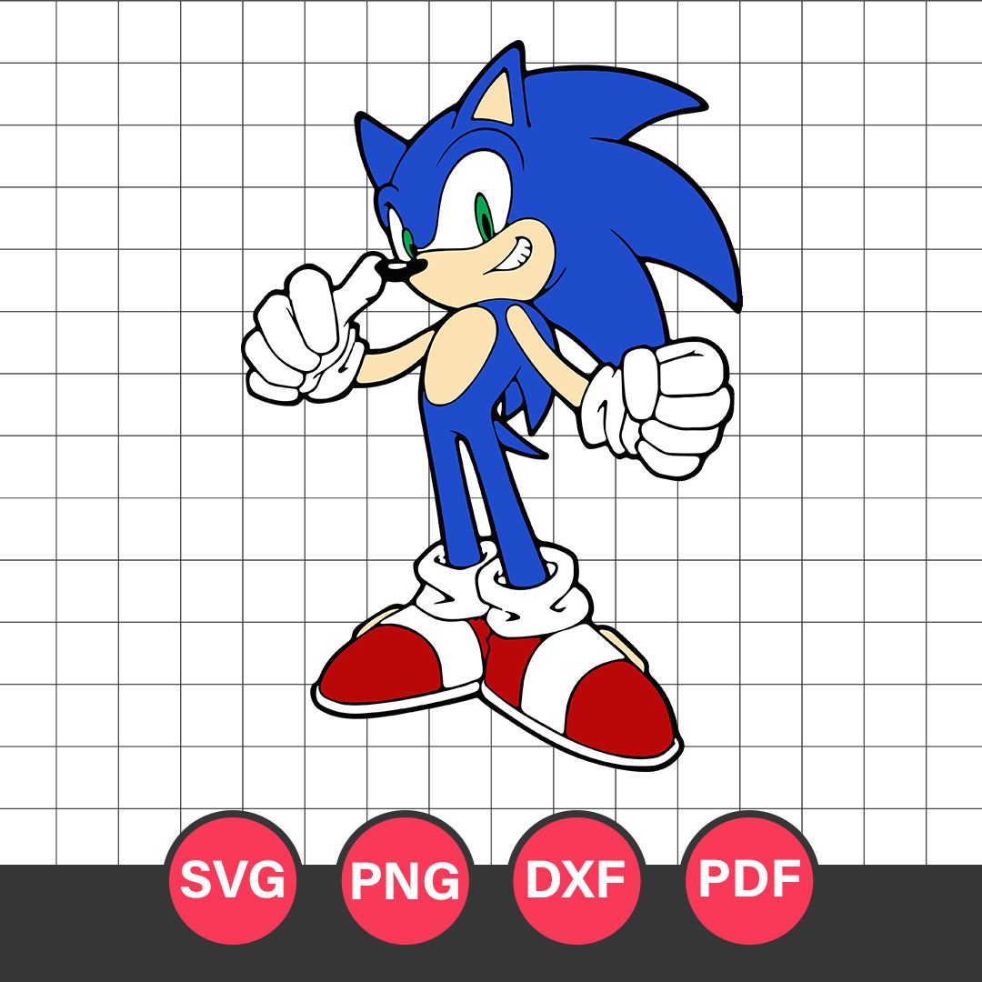 Sonic Clipart Svg, Sonic Characters Svg, Sonic Svg, Cartoon | Inspire ...