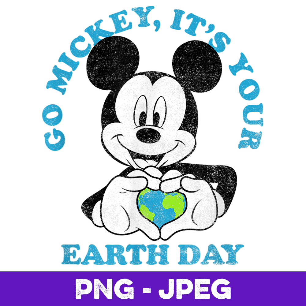 Disney Mickey Classic Mickey Earth Day Heart , PNG Design, P | Inspire ...