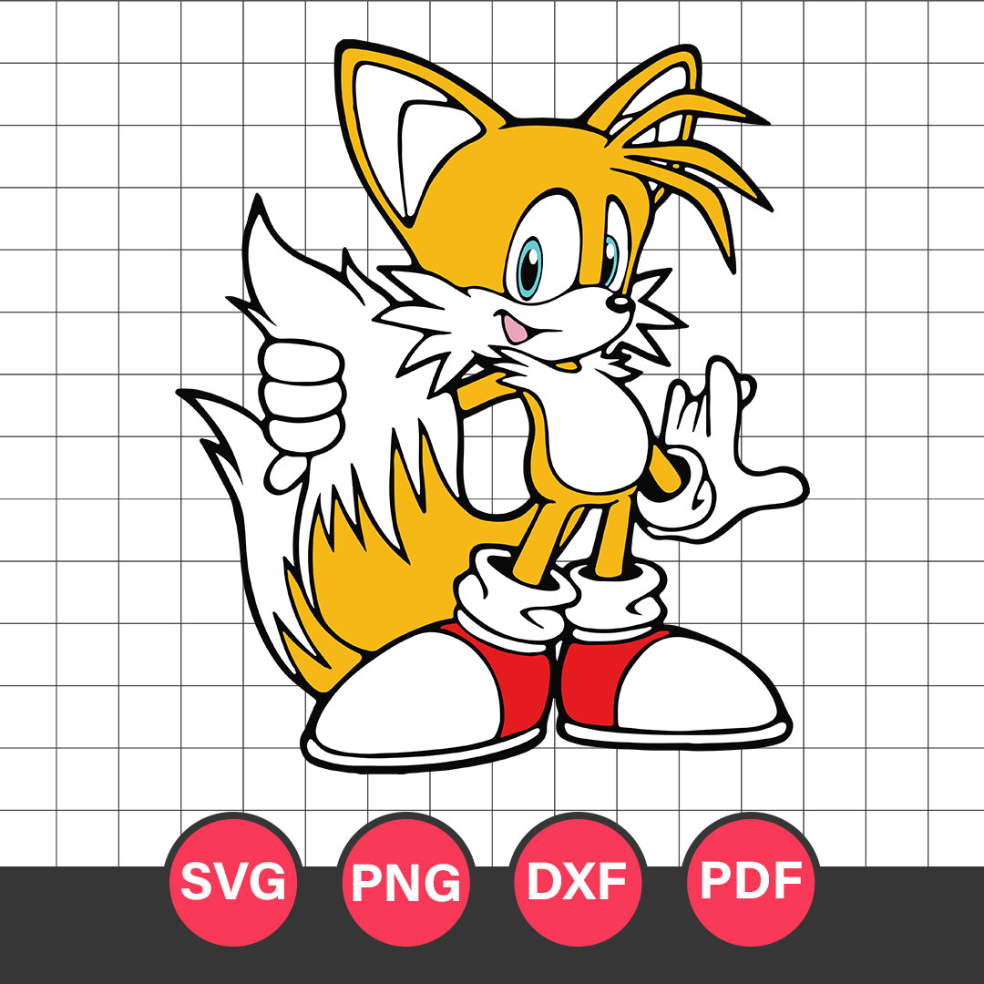 Sonic Tails Svg, Sonic Characters Svg, Sonic Svg, Cartoon Sv | Inspire ...