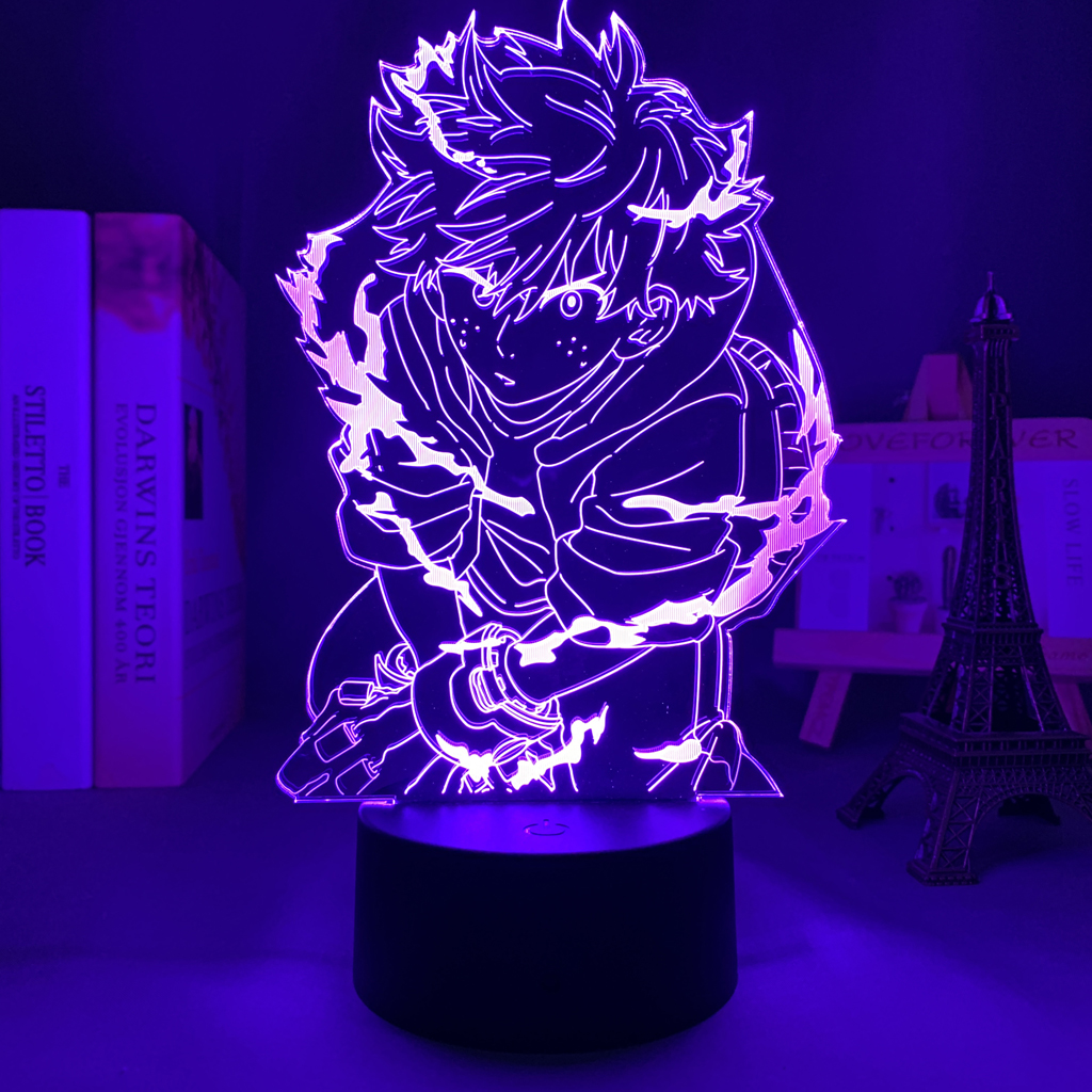 My Hero Academia Deku Acrylic Night Light Izuku Midoriya 3D - Inspire ...
