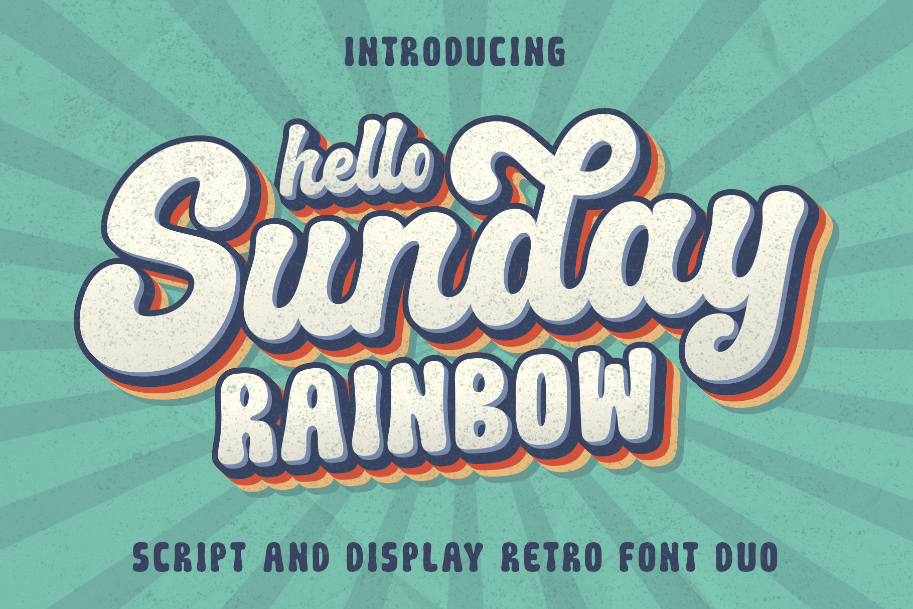 Sunday Rainbow Font | Inspire Uplift