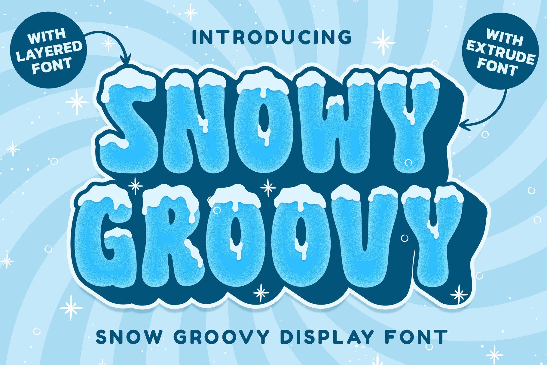 Snowy Groovy Font | Inspire Uplift
