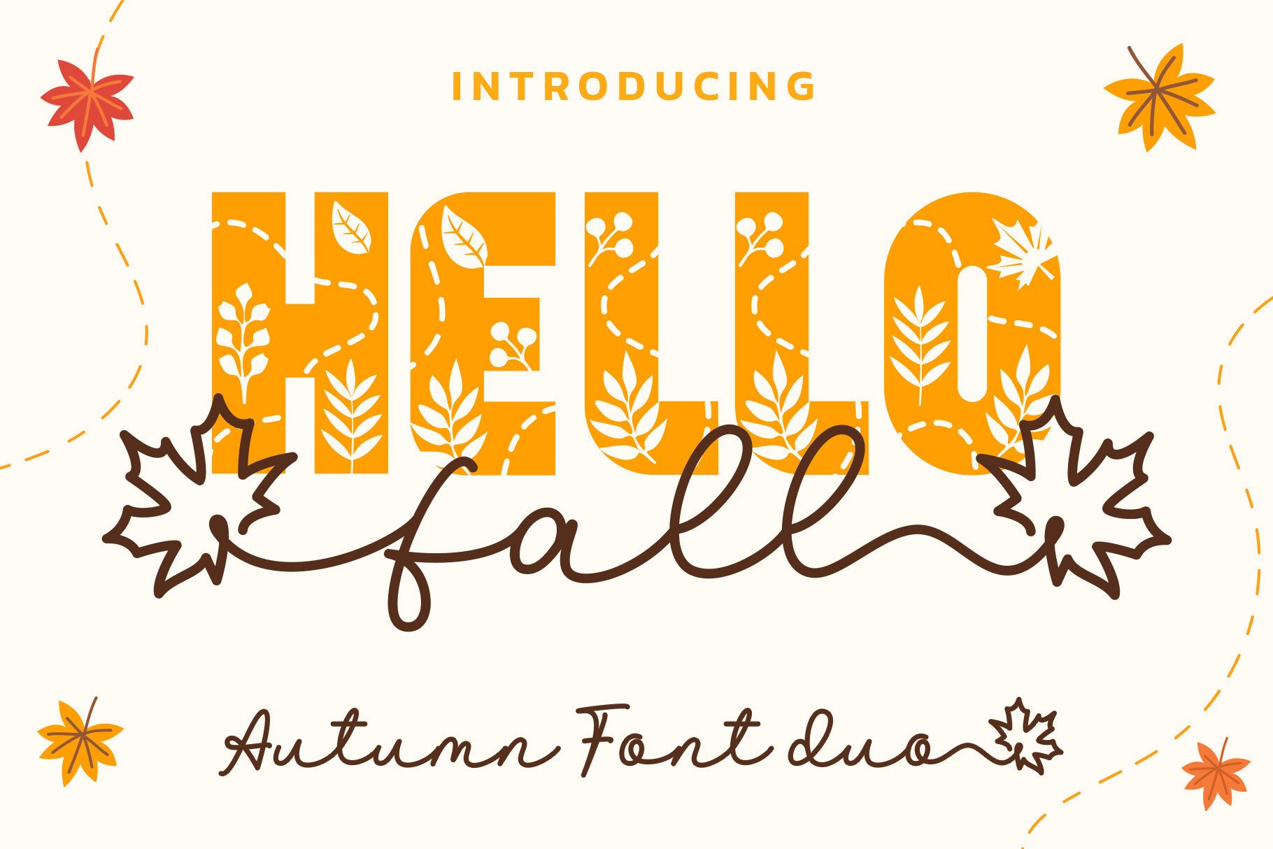Hello Fall Duo Font - Inspire Uplift