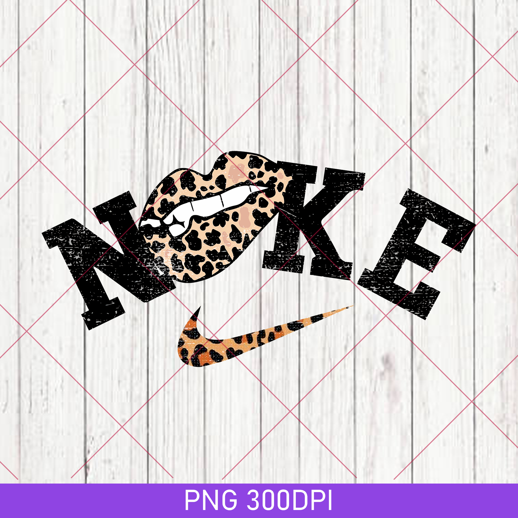Retro Leopard Rolling Stones Swoosh PNG, Vintage Baseball PN | Inspire ...