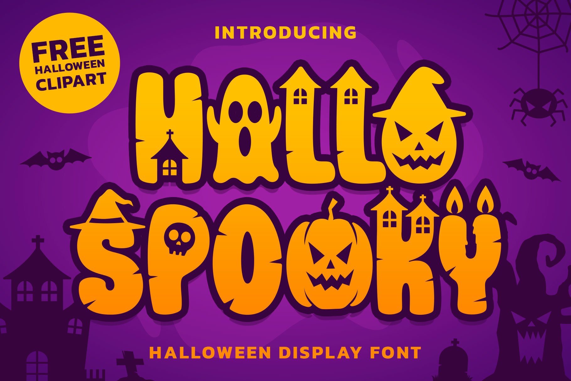 Hallo Spooky Font | Inspire Uplift