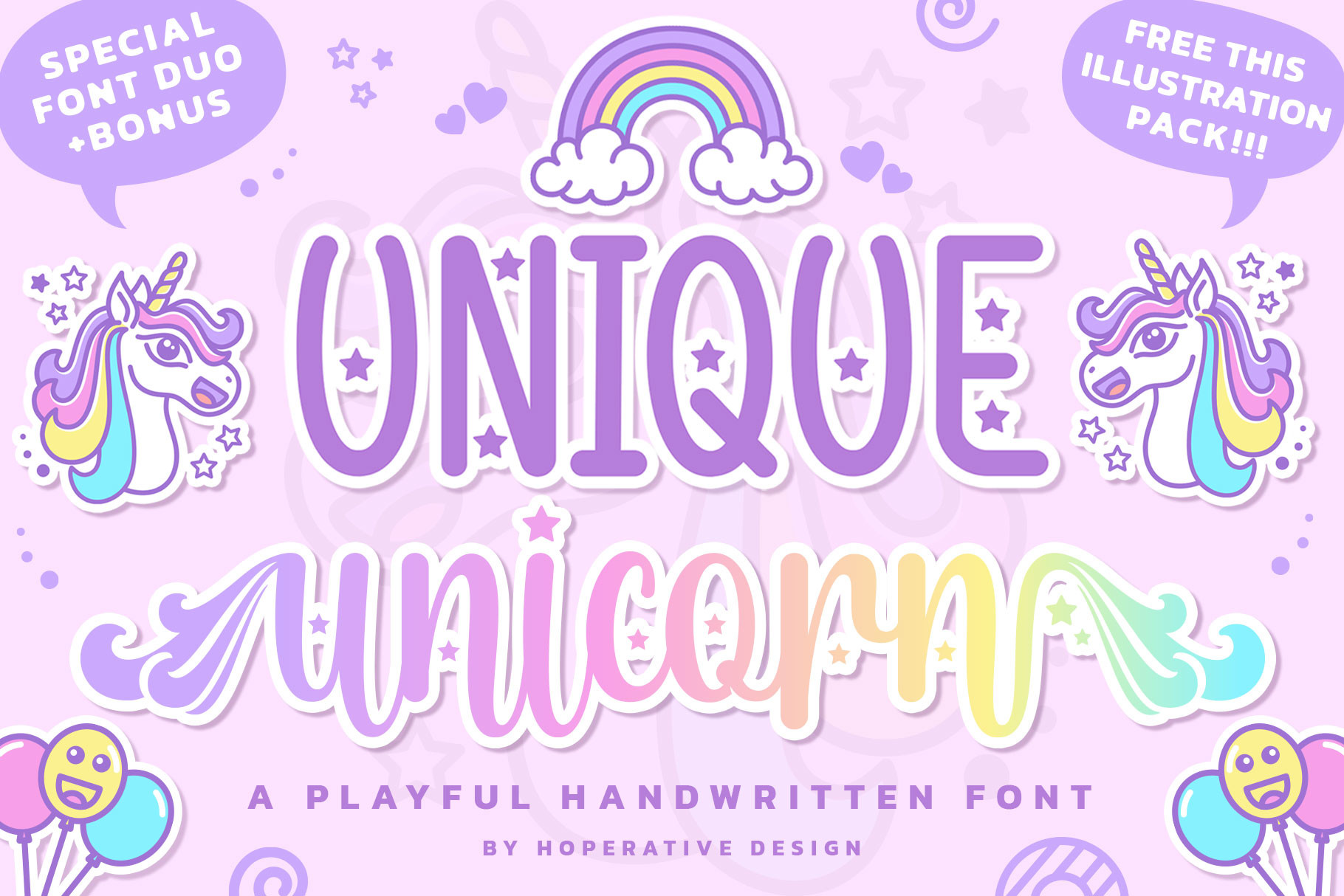 Unique Unicorn Font | Inspire Uplift