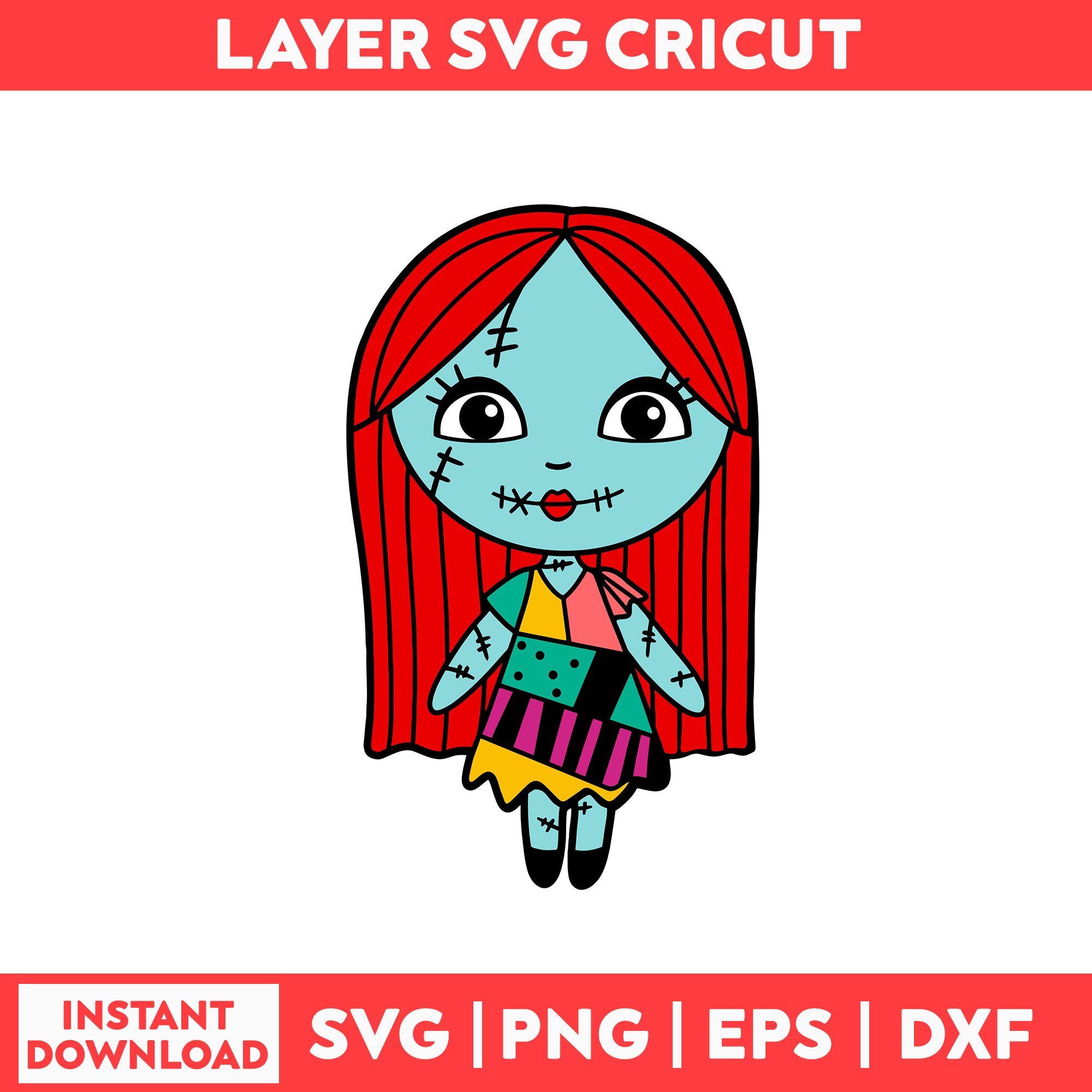 Sally Svg, Jack And Sally Svg, Halloween Svg, Nightmare Svg | Inspire ...