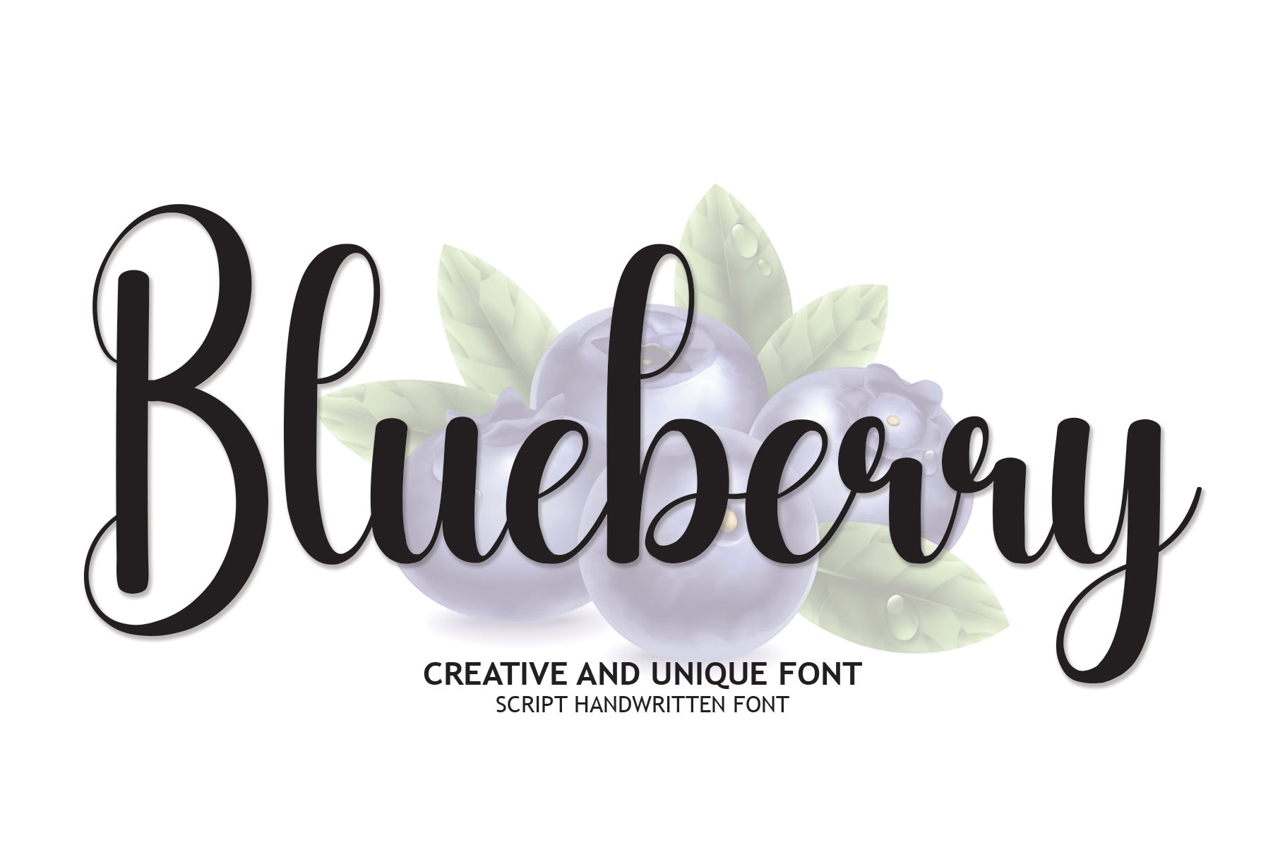 Blueberry Font | Inspire Uplift
