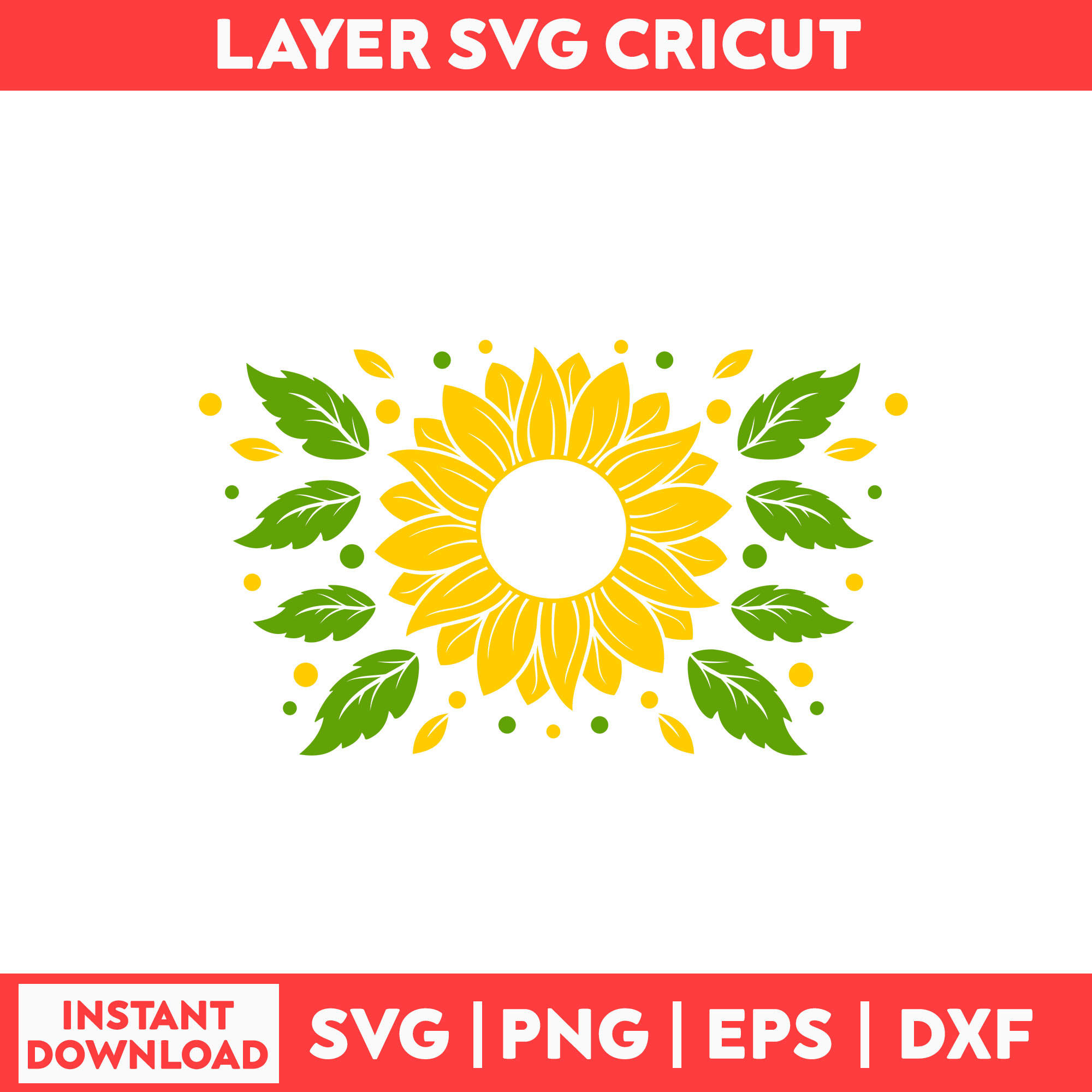 Sunflower Full Wrap Svg, Sunflower Svg, Flower Svg - Digital | Inspire ...