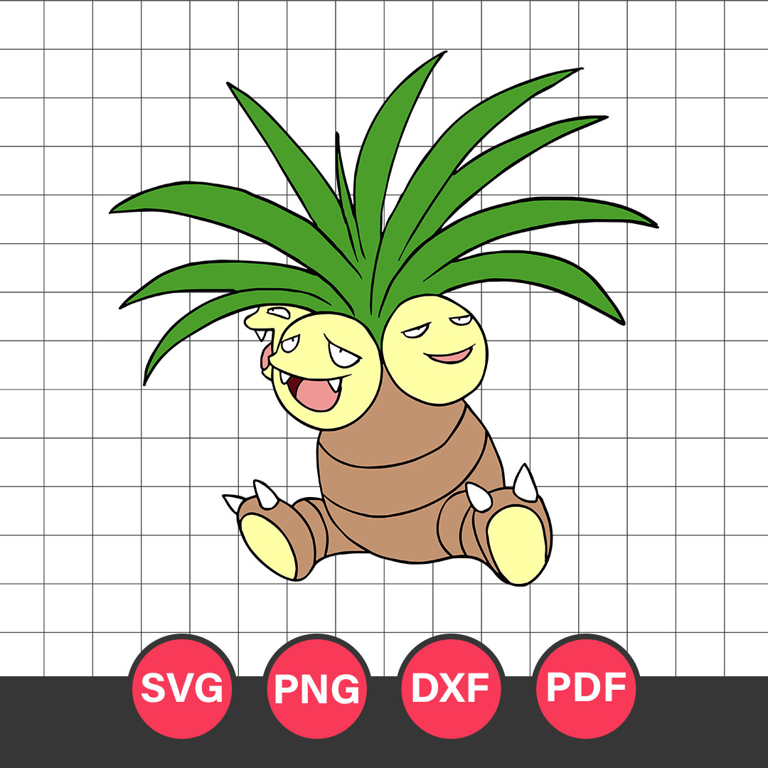 Exeggutor Svg, Pokemon Characters Svg, Pokemon Svg, Anime Sv | Inspire ...