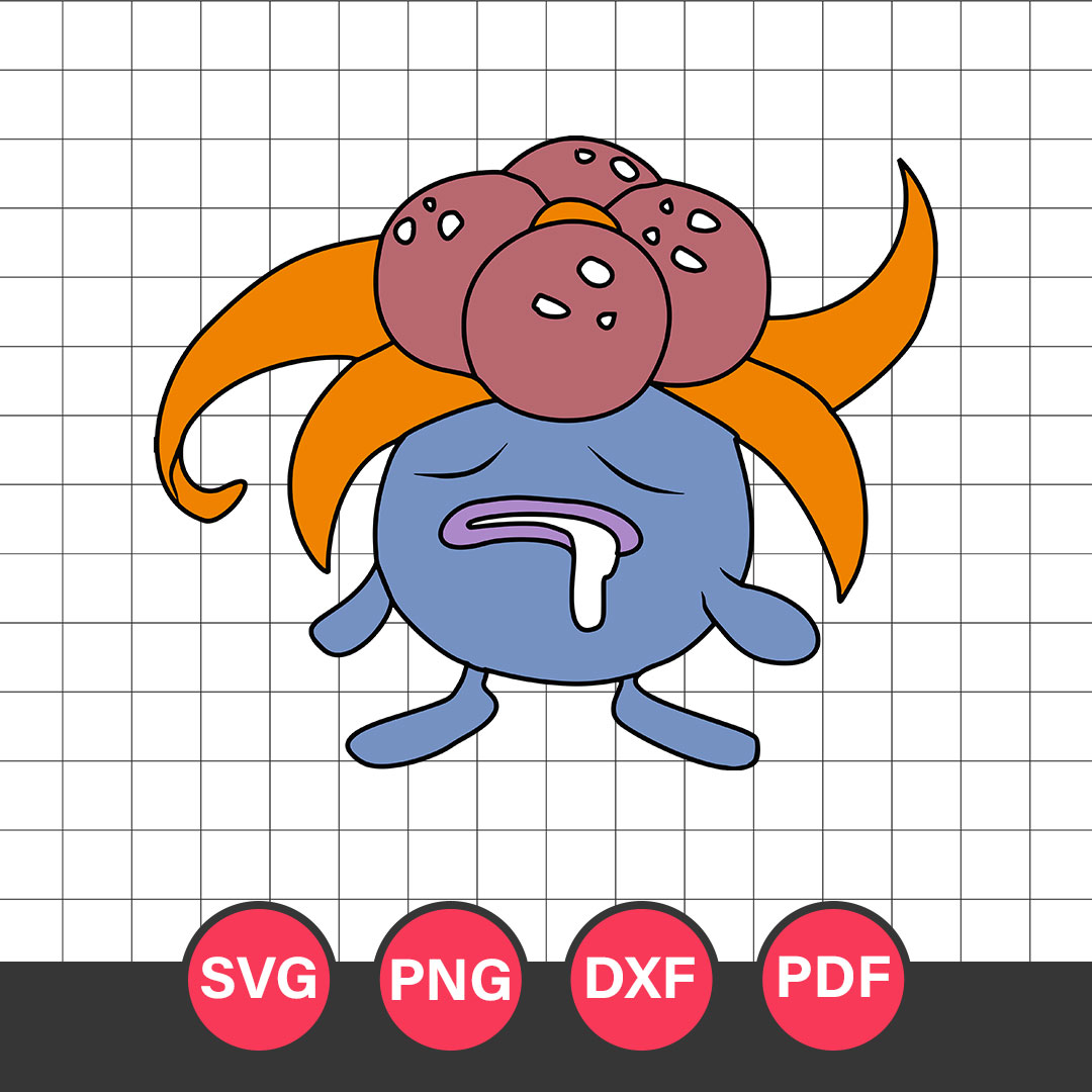 Gloom Svg, Pokemon Characters Svg, Pokemon Svg, Anime Svg, P - Inspire ...